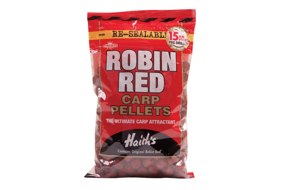 Dynamite Robin Red Pellets Pre Drilled 15mm 900g - Johnson Ross Tackle